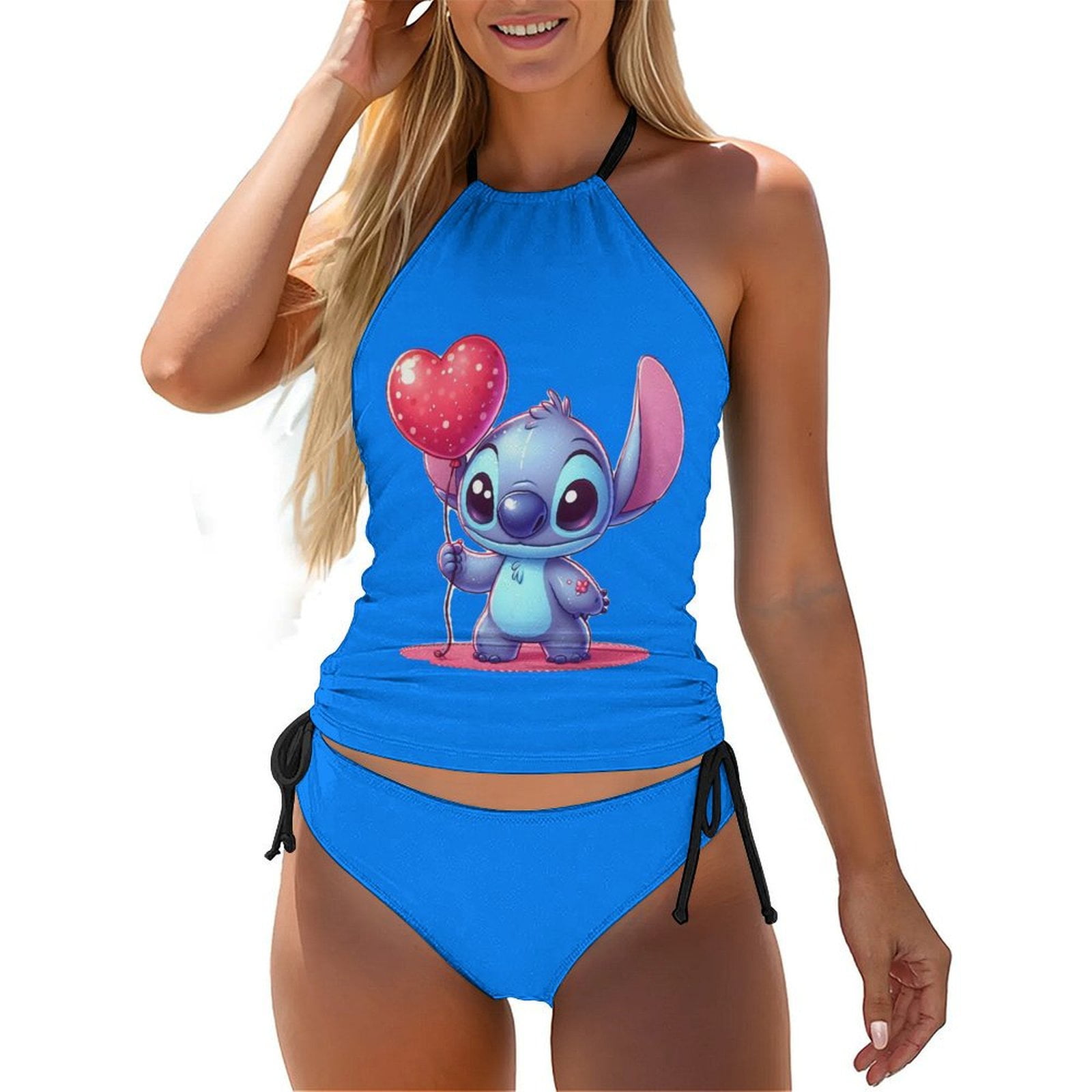 Love Stitch95 Women's Tankini Sets Two Piece Swimsuit Halter Neck Sexy ...