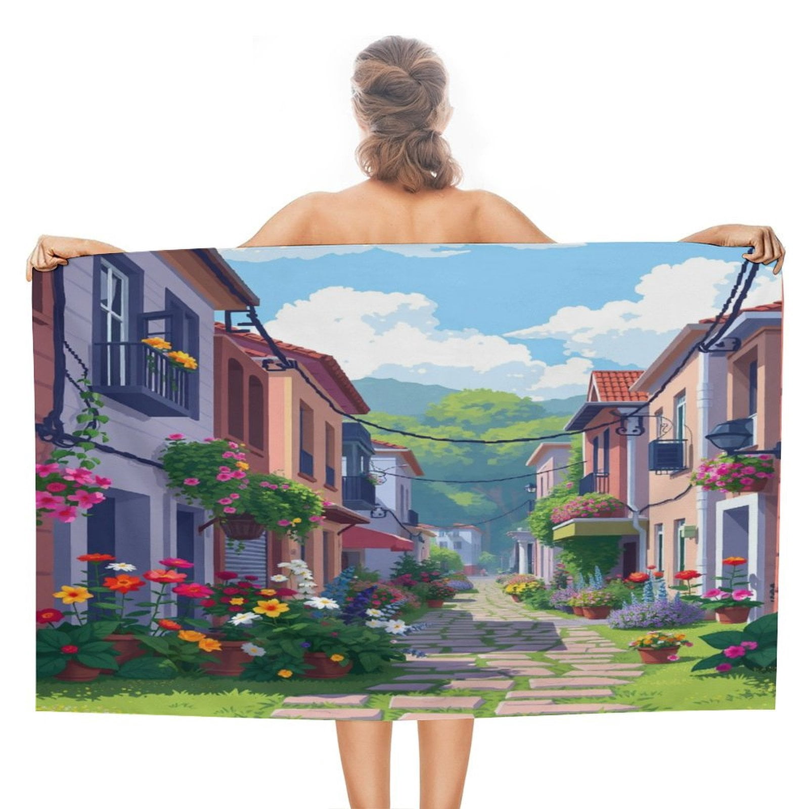 Love Street Beach Blanket Soft Absorbent Lightweight Long Wide Packable ...
