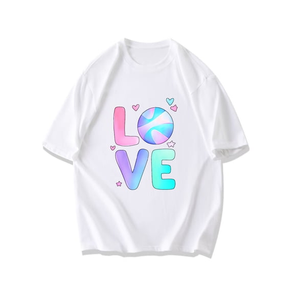 Love T Shirt Black Gradient Love Text With Heart And Star Pattern For ...