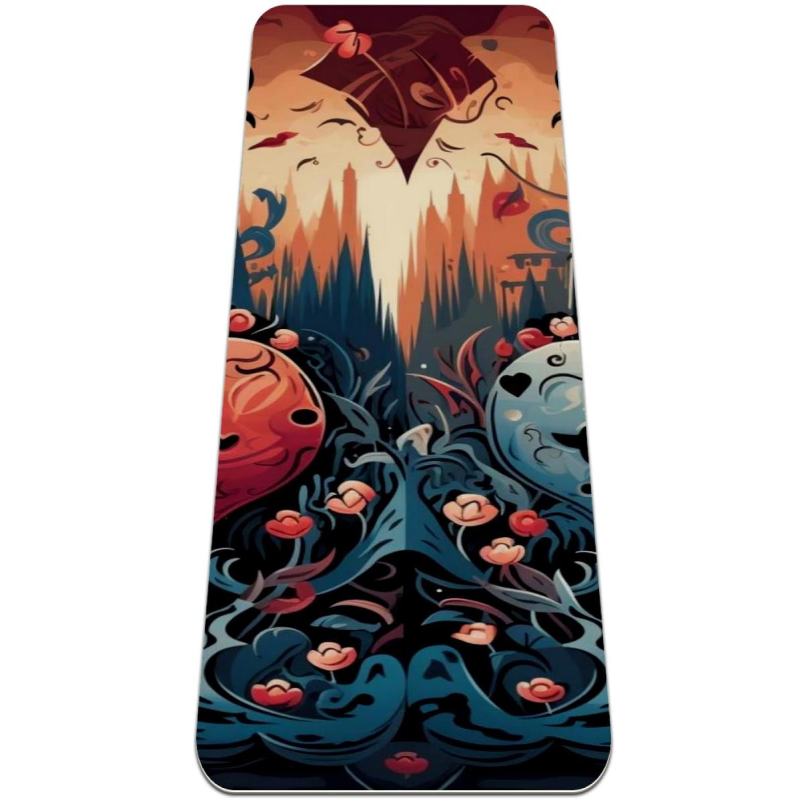 Love TPE Yoga Mat - Exercise Mat for Yoga Pilates Home Workout - Thick ...