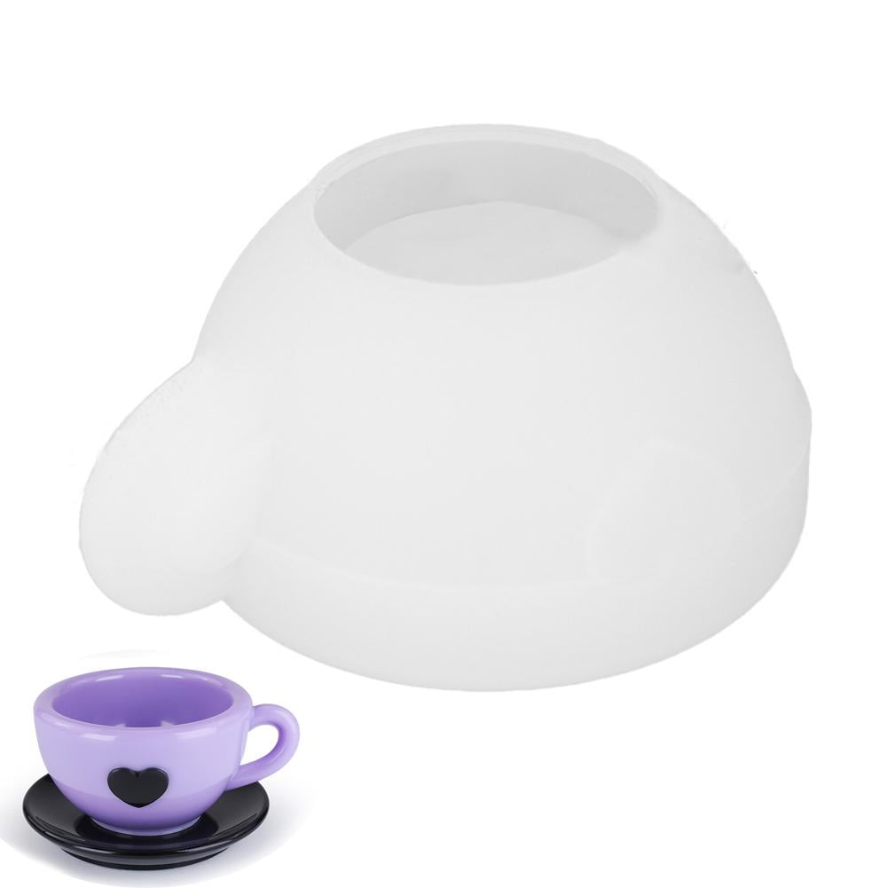 Love Teacup Silicone Mold DIY Handmade gypsum Cement Coffee Cup ...