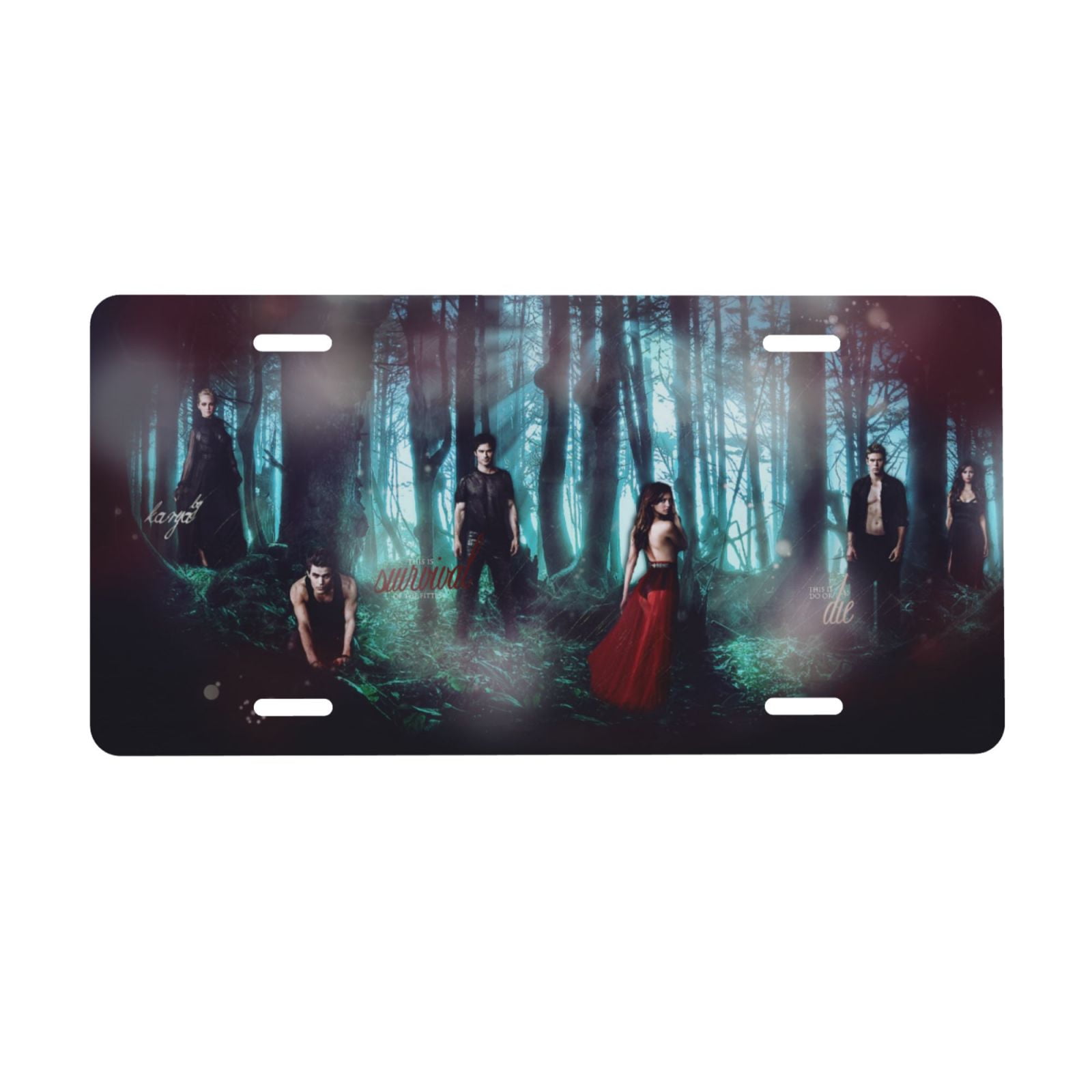 Love The Vampire Diaries License Plate Cover Aluminum Novelty Vanity ...