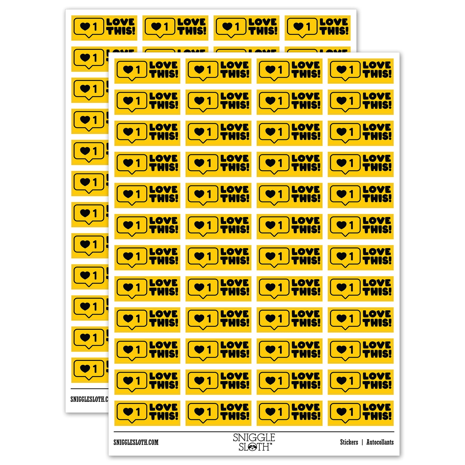Love This Heart Speech Bubble Teacher Student School Sticker Set ...
