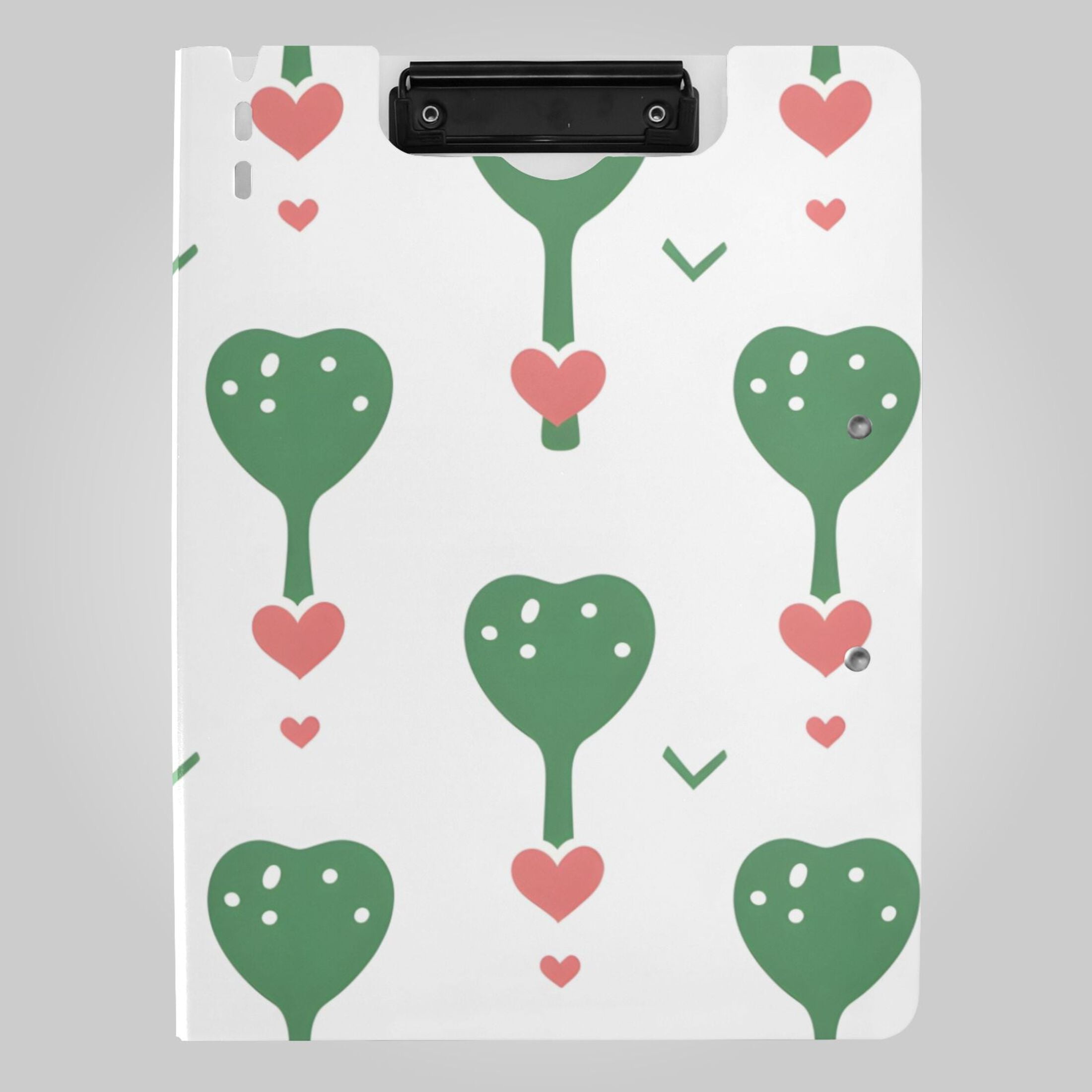 Love Trees Hearts Foldable Binder Folder Clipboard with Pen Slot Double ...