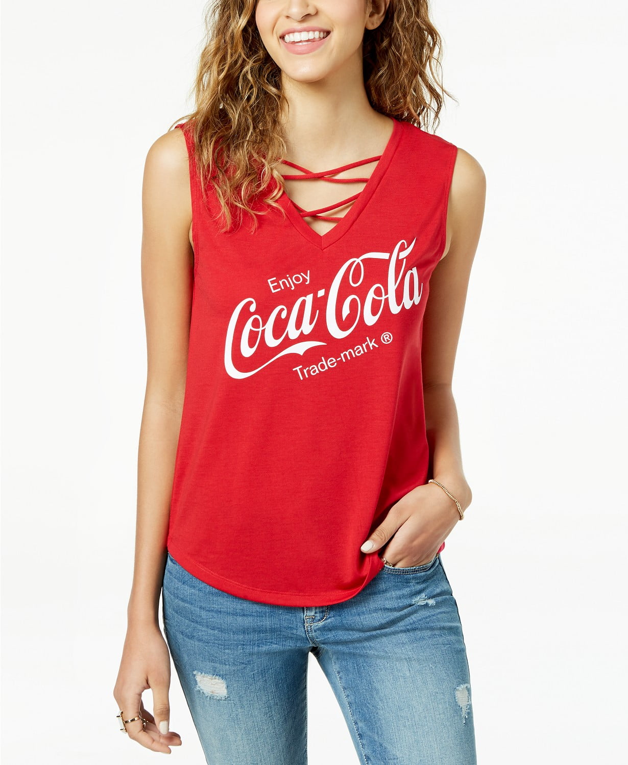 Love Tribe - Coca-Cola Graphic Tank Top - Juniors - XL - Walmart.com