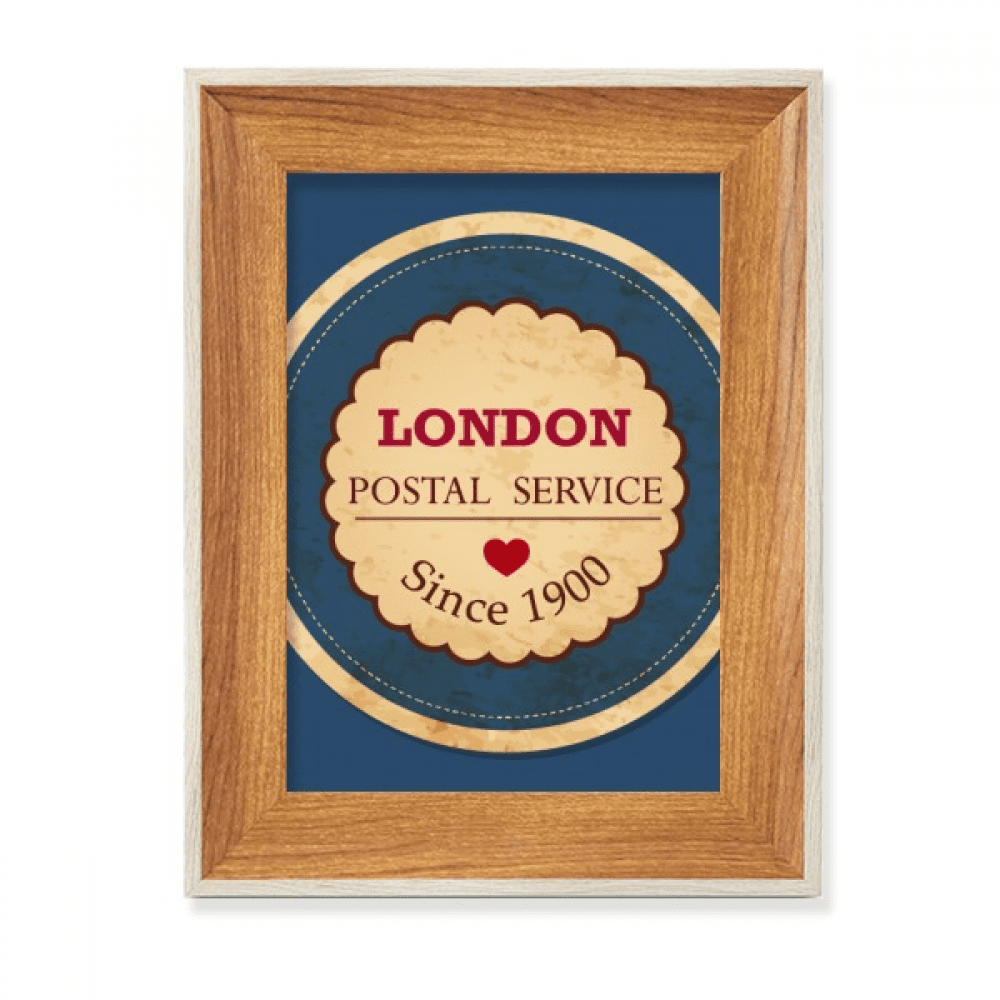 Love UK London Britian England Stamp Desktop Wooden Photo Frame Display ...