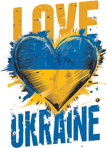 Love Ukraine Heart Flag Patriot Quote Positive Life Motivation ...