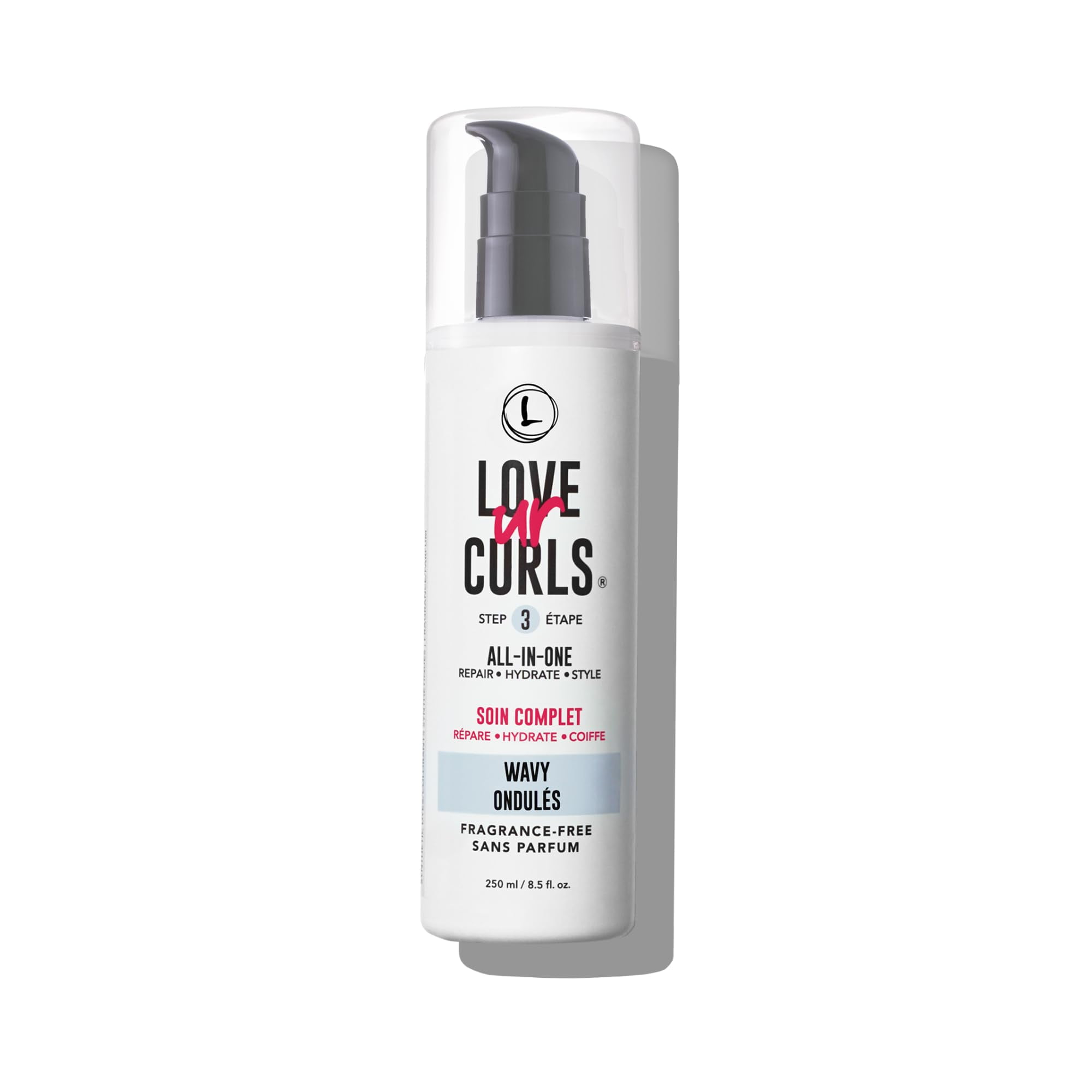 Love Ur Curls Fragrance Free All in One Curl Cream Styler for Wavy ...