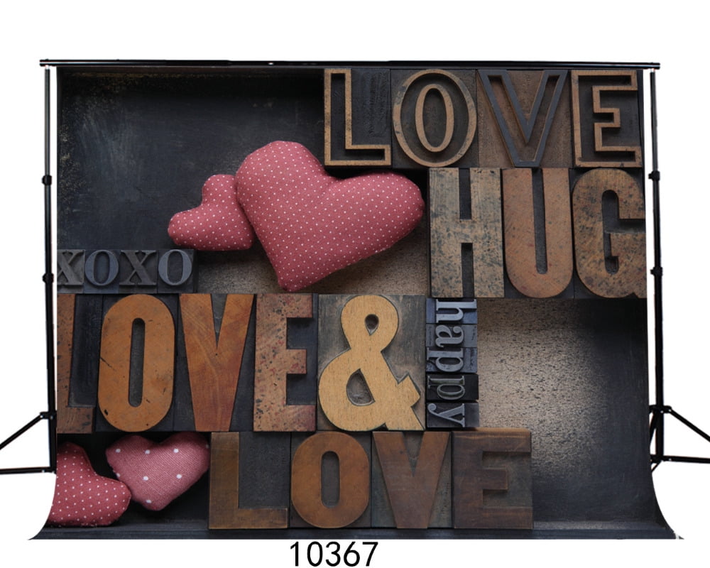 Love Valentine's Day Background Vinyl Photography Backdrops Computer ...