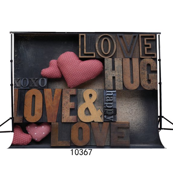 Love Valentine's Day Background Vinyl Photography Backdrops Computer ...