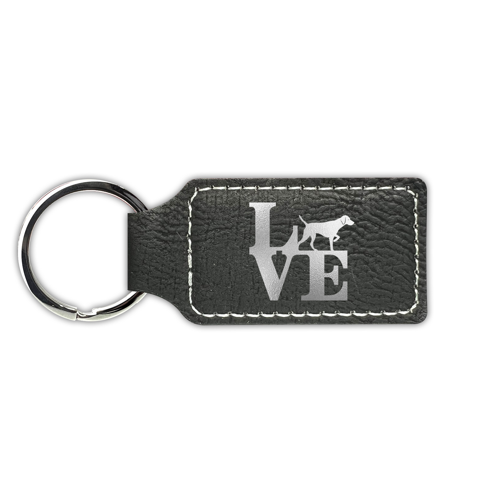 Love Vizsla Keychain Leatherette Rectangle - Laser Engraved - Many ...
