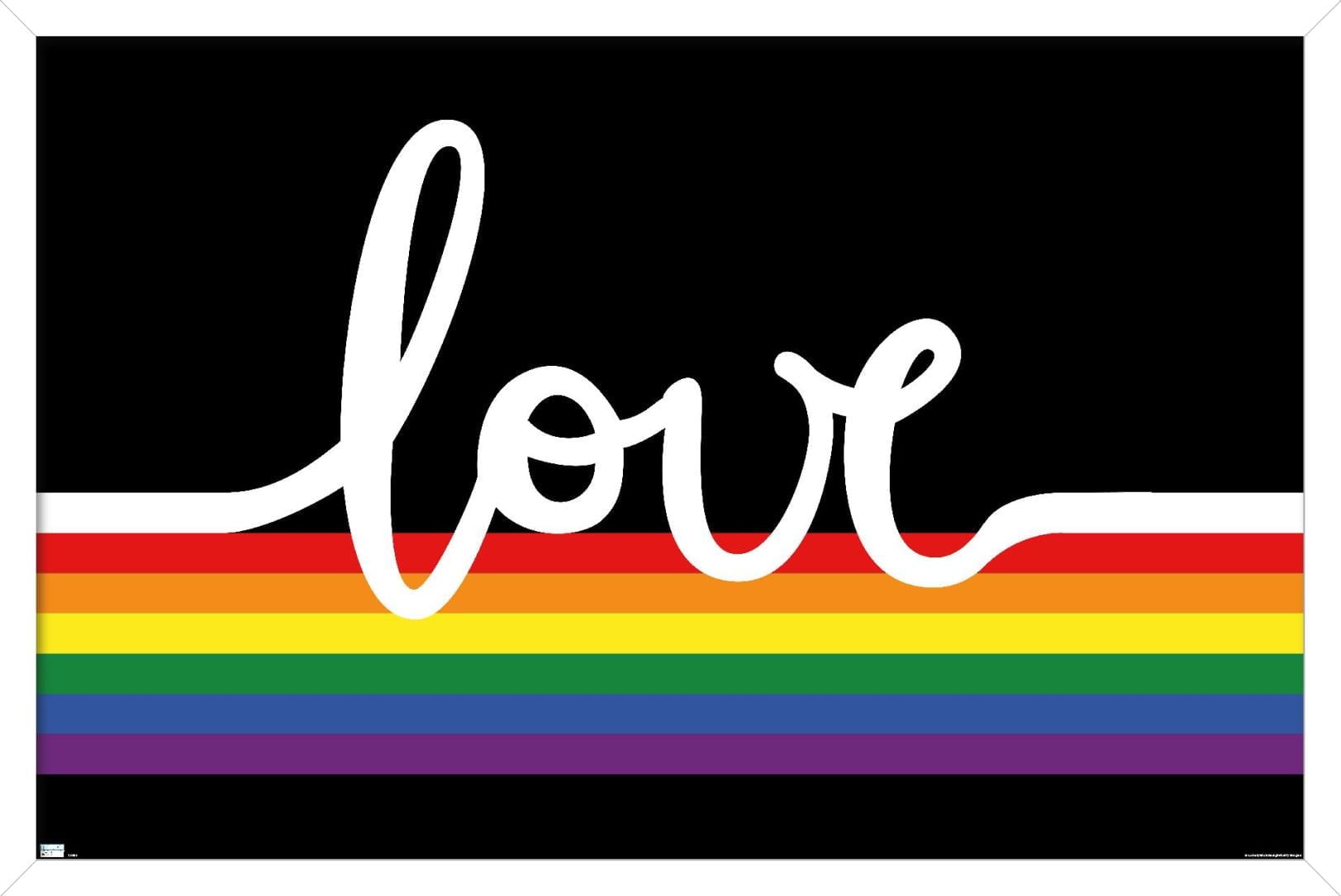 Love Wall Poster, 22.375" x 34" Framed - Walmart.com