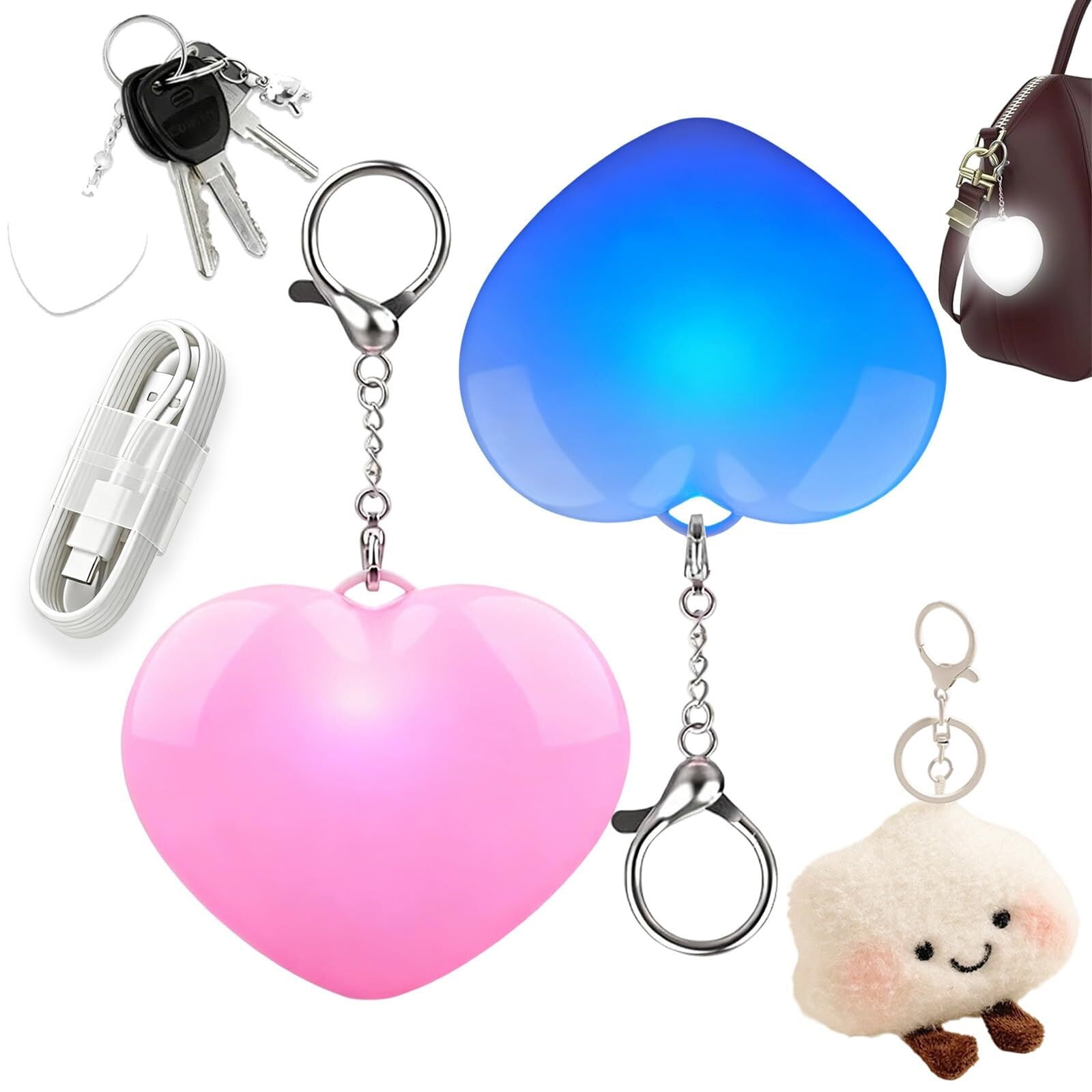 Love Wallet Tote Bag Touch Sensing Light, Heart Shape Touch Sensor ...