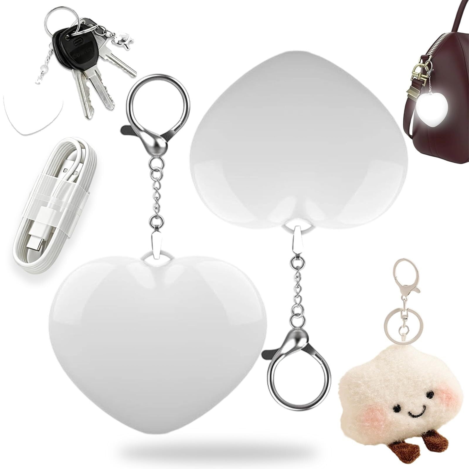 Love Wallet Tote Bag Touch Sensing Light, Heart Shape Touch Sensor ...