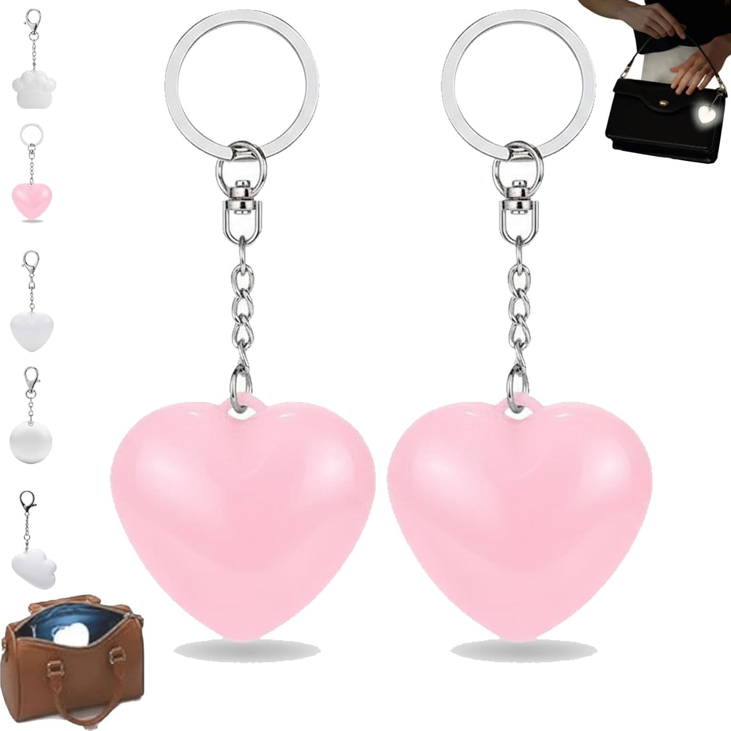 Love Wallet Tote Bag Touch Sensing Light, LED Purse Light Keychain ...