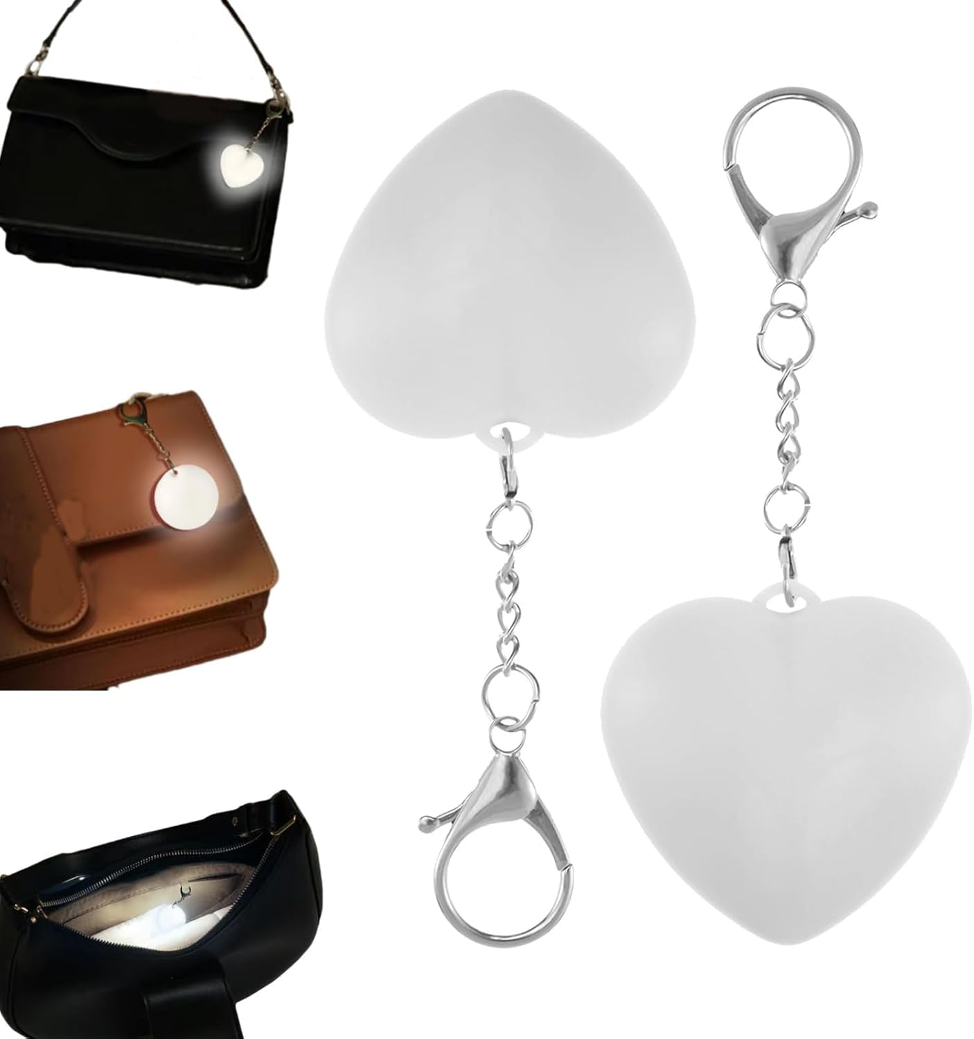 Love Wallet Tote Bag Touch Sensing Light, Purse Light Handbag Lig-ht ...