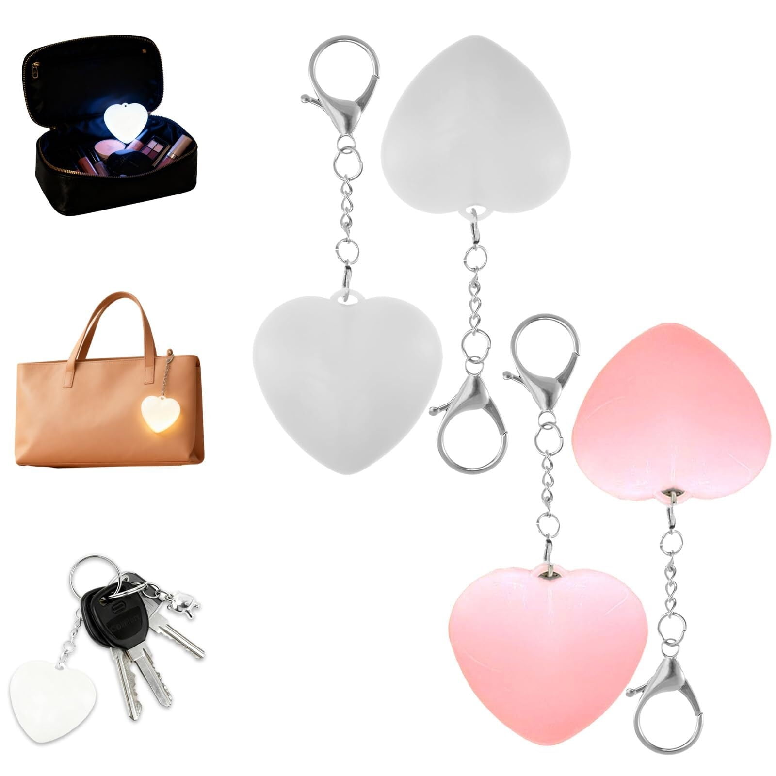 Love Wallet Tote Bag Touch Sensing Light, Purse Light for Women, LED ...