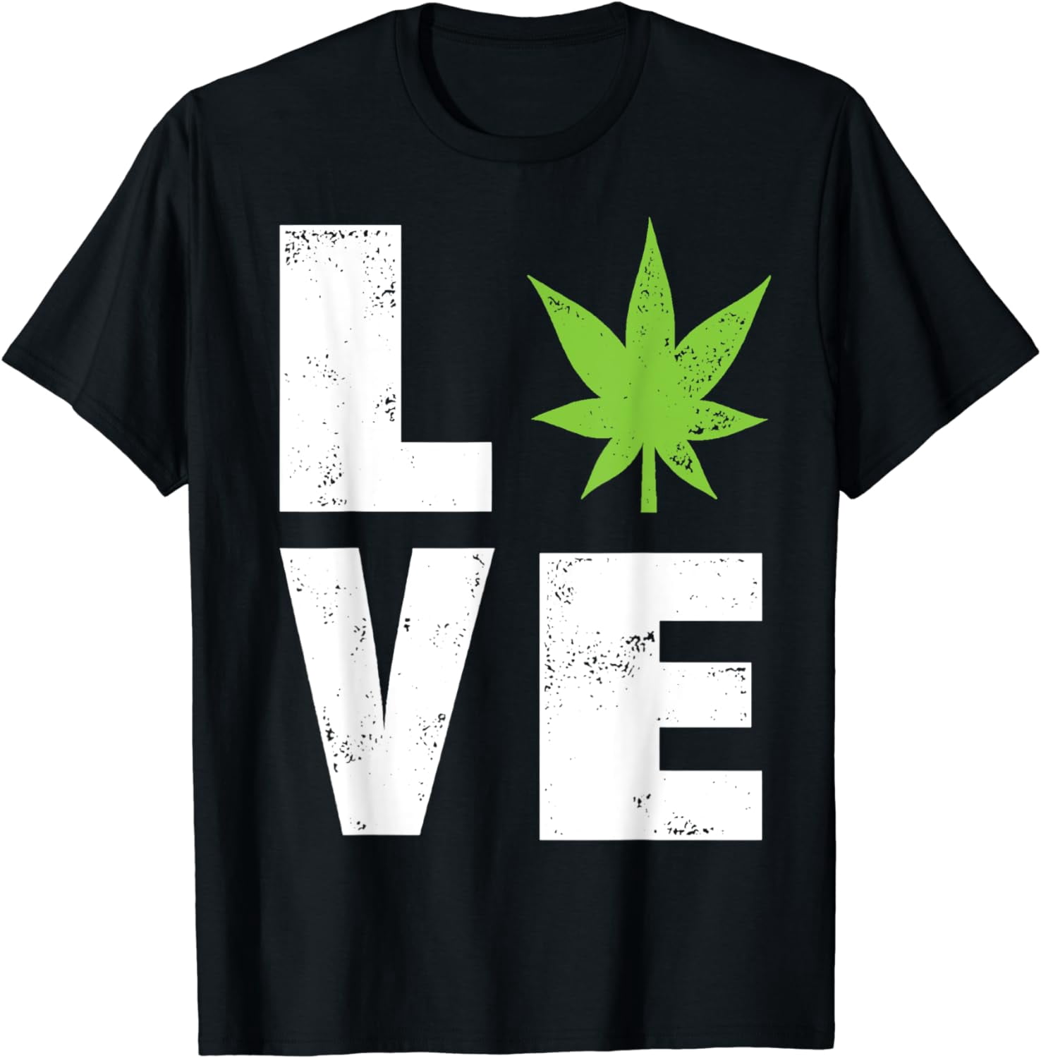 Love Weed Funny Cannabis Marijuana Leaf Gift T-Shirt - Walmart.com