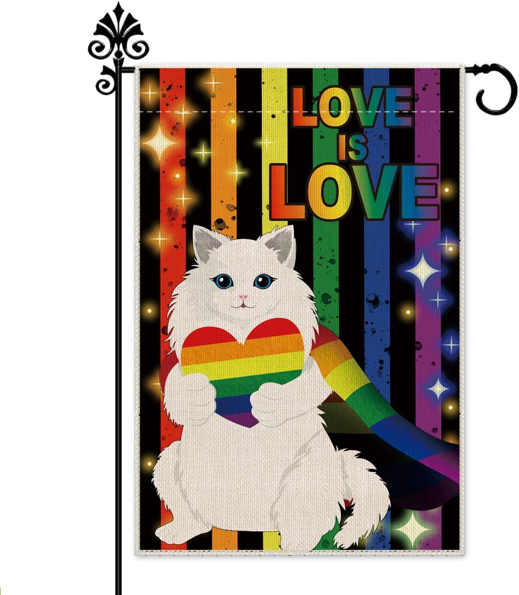 Love is Love Welcome Garden Flag Yard Outdoor Farmhouse Decorations ...