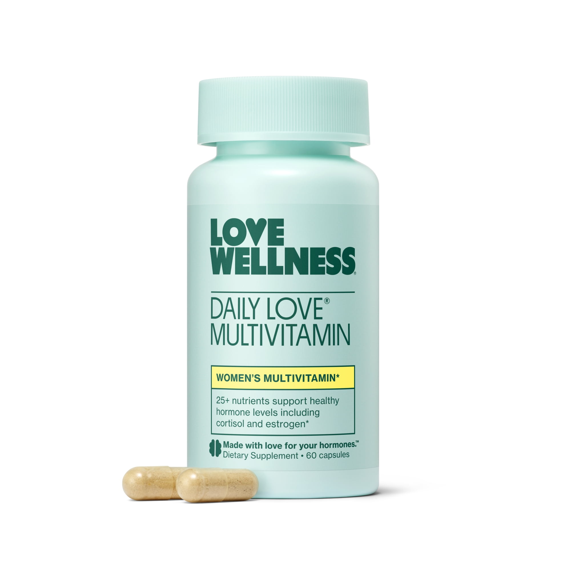 Love Wellness, Daily Love Multivitamin for Women, 60 Capsules, Support ...