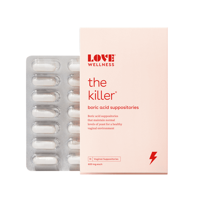 Love Wellness The Killer Boric Acid Suppositories, 14 Count - Walmart.com