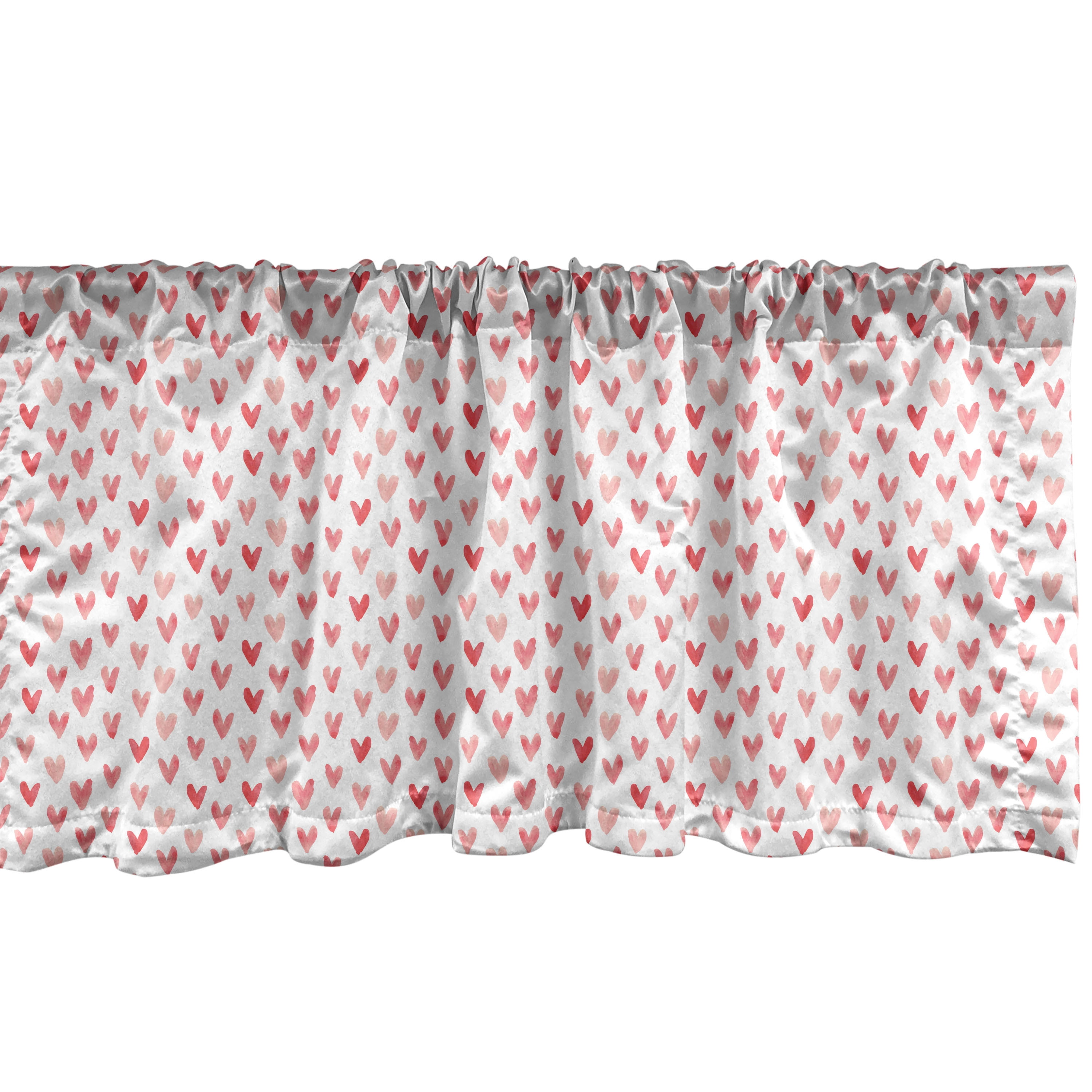 Ambesonne Love Valance Pack of 2, Retro Style Art Shapes, 42"X12", Dark ...