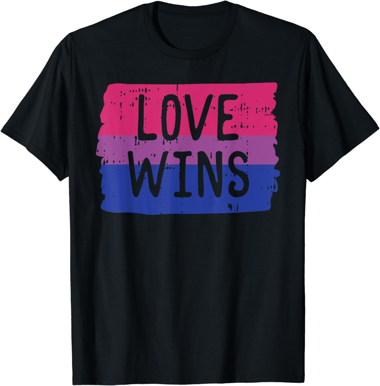 Love Wins Funny LGBT Bisexual Gay Pride Flag Colors Gift T-Shirt ...