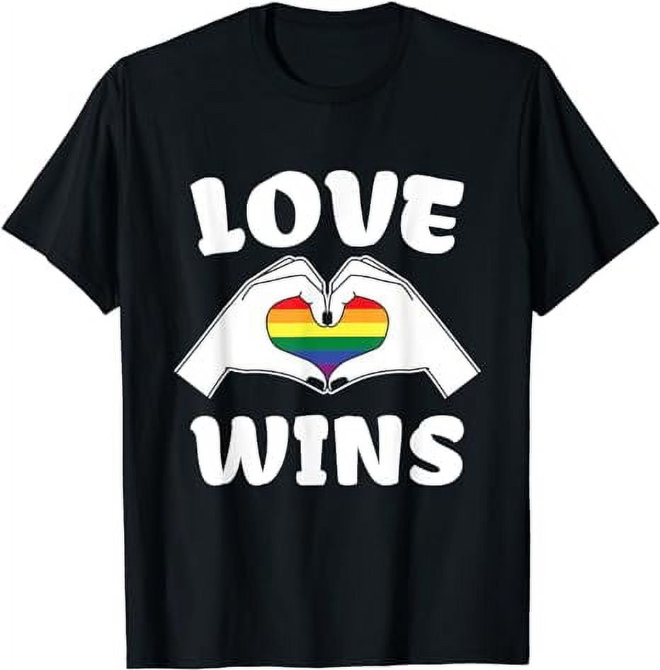 Love Wins Gender Lgbt Pride Designs For Pride Fans T-Shirt - Walmart.com