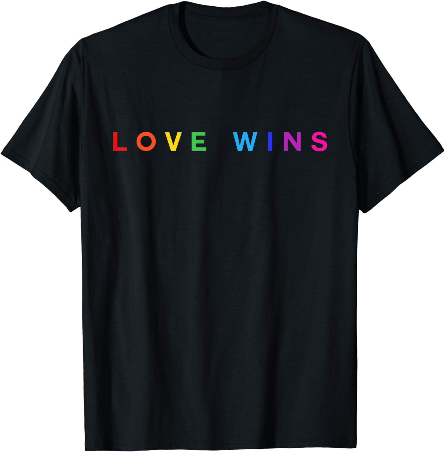 Love Wins LGBT Inspiration Quote Heart LGBTQ Support T-Shirt - Walmart.com