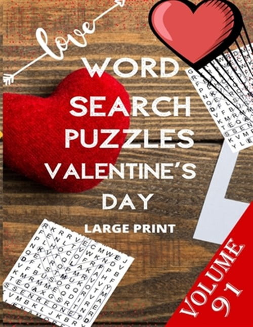 Pre-Owned Love Word Search Puzzles Valentine's Day Large Print Volume ...