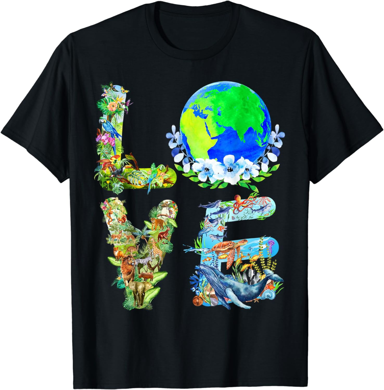 Love World Earth Day 2023 Planet Environmental T-Shirt - Walmart.com