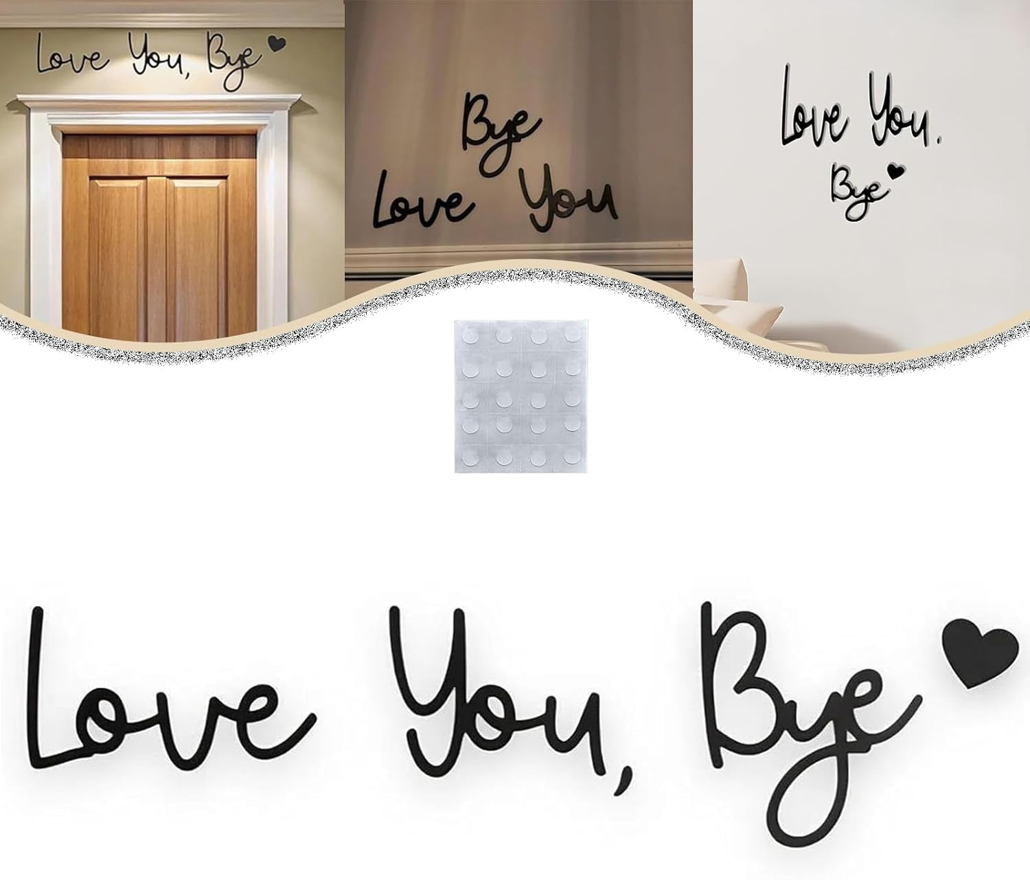 Love You Bye Sign Above Door, Love You Bye Door Topper, Love You Bye ...