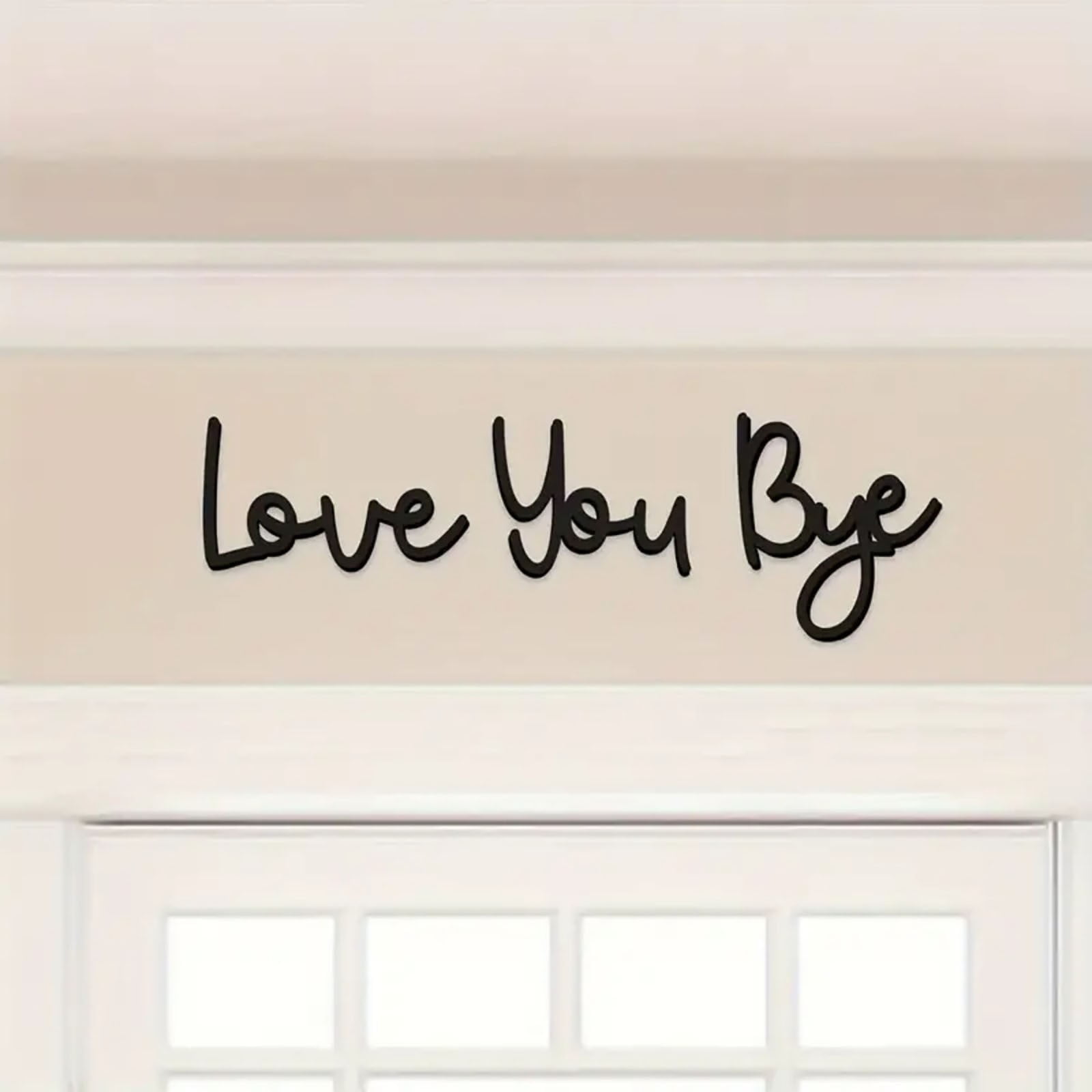 Love You Bye Sign Above Door,Love You Bye Wood Sign,Expressing Love and ...