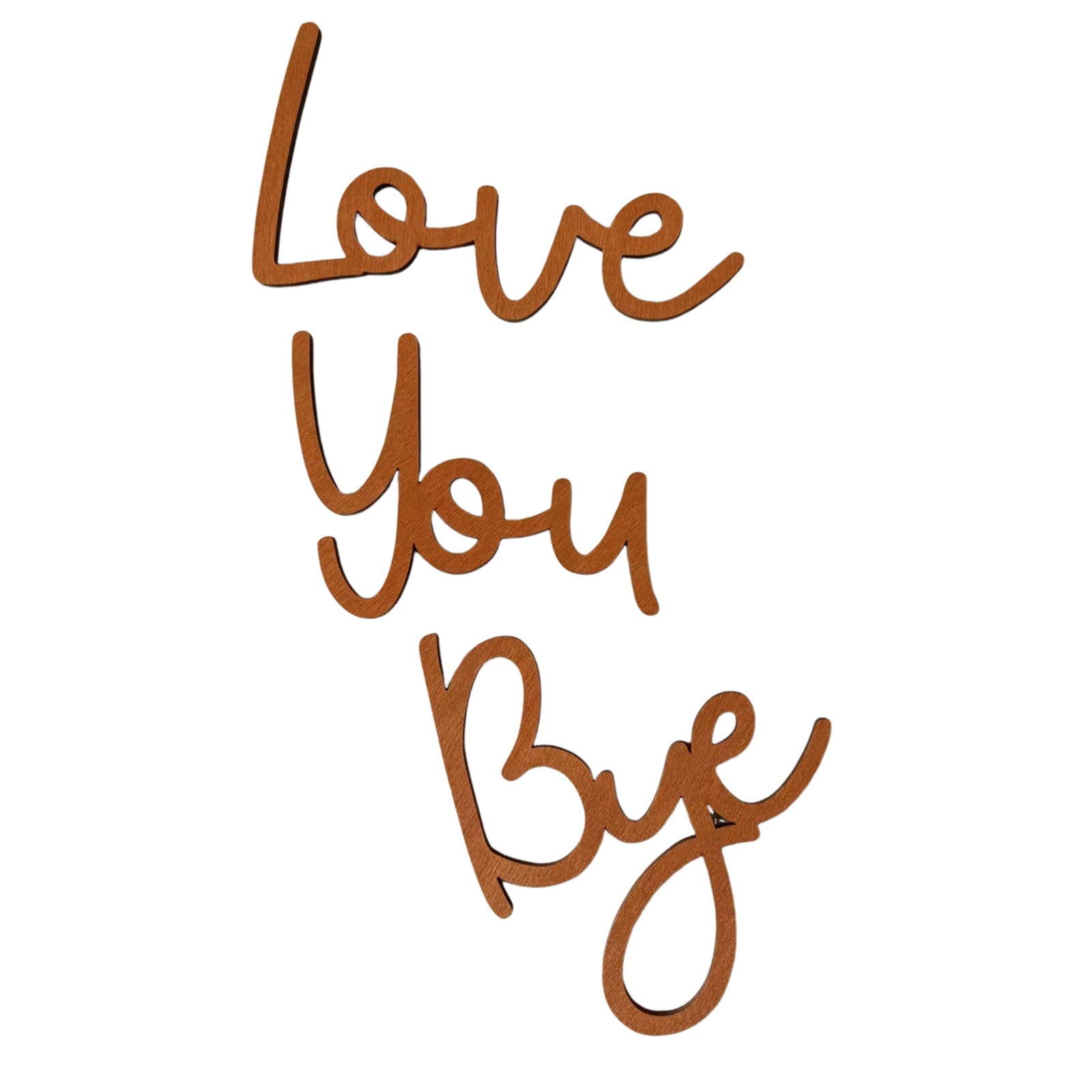 Love You Bye Sign Above Door Wooden Script Sign Hallway Home Door Above ...