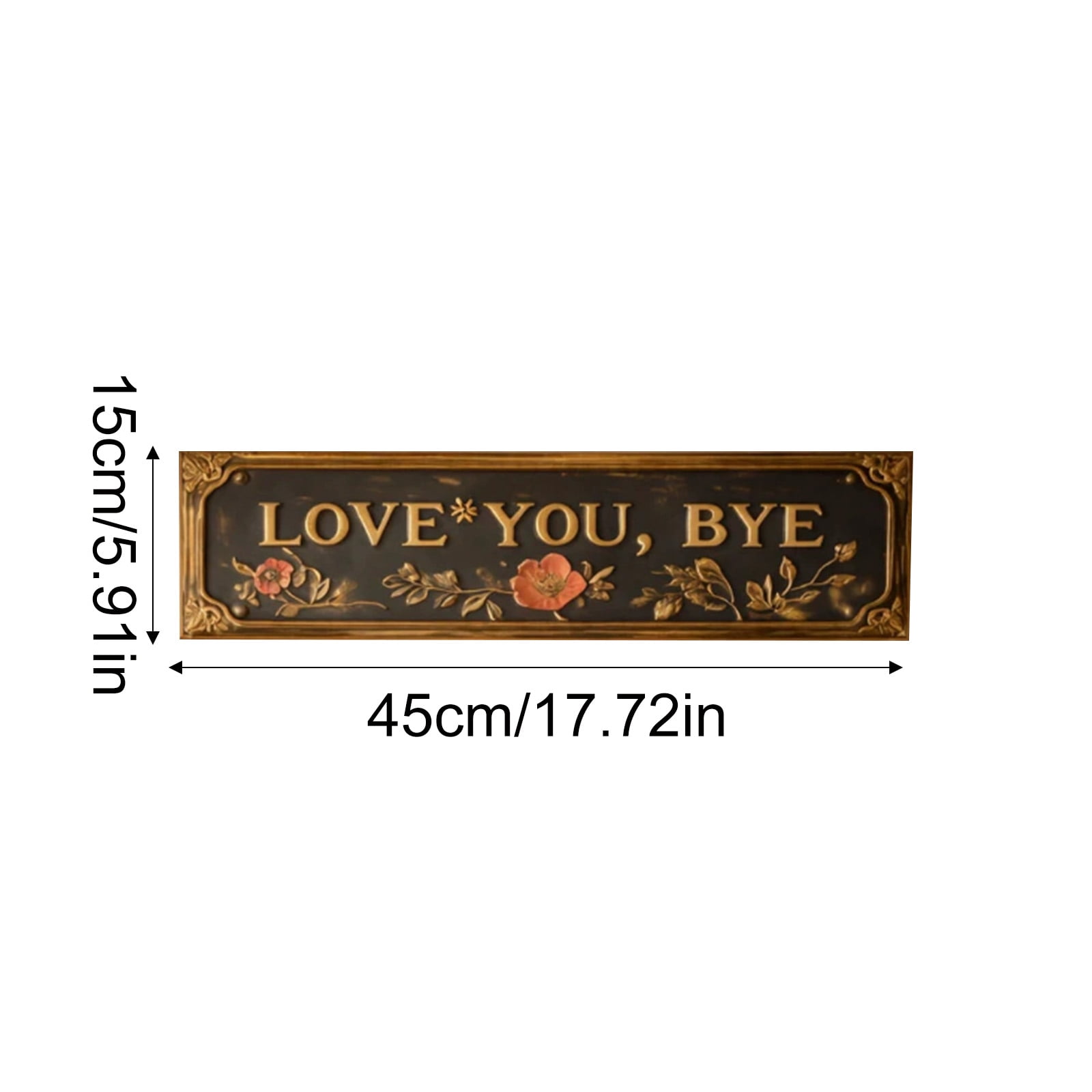 Love You Bye Street Sign Retro Funny Wall Decor Metal Tin Signs Fall ...