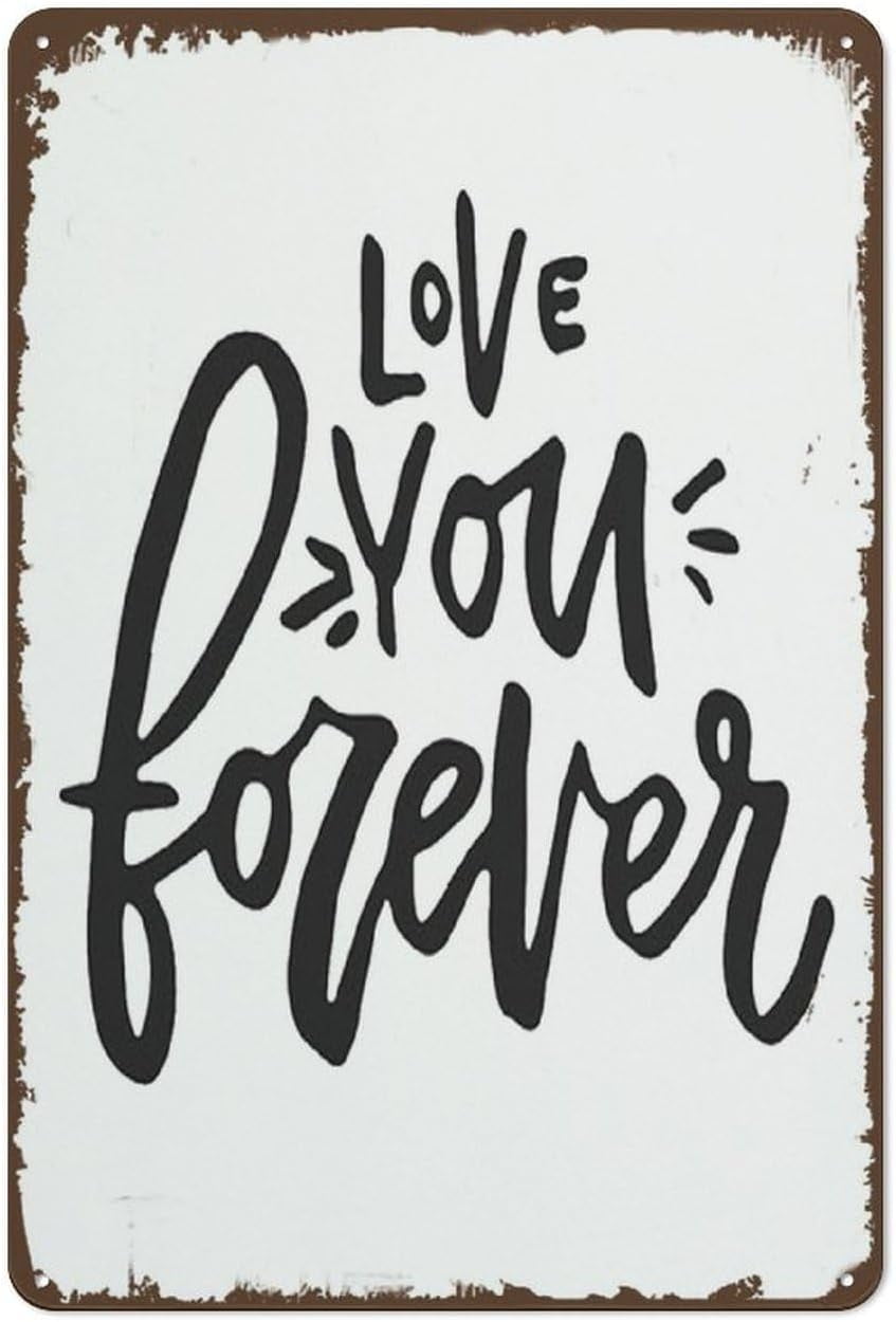 Love You Forever Funny Valentines Day Decorations Door Sign Happy ...