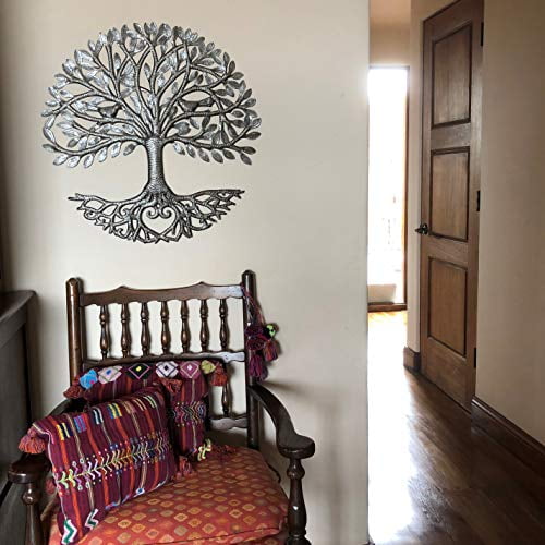 Love You, Haitian Tree of Life with Roots, Handmade from Recycled ...