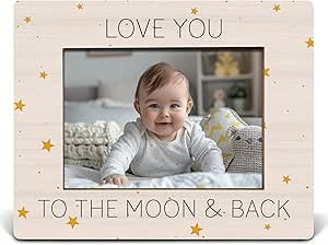 Love You to the Moon and Back Picture Frames 4x6, Romantic Gifts for ...
