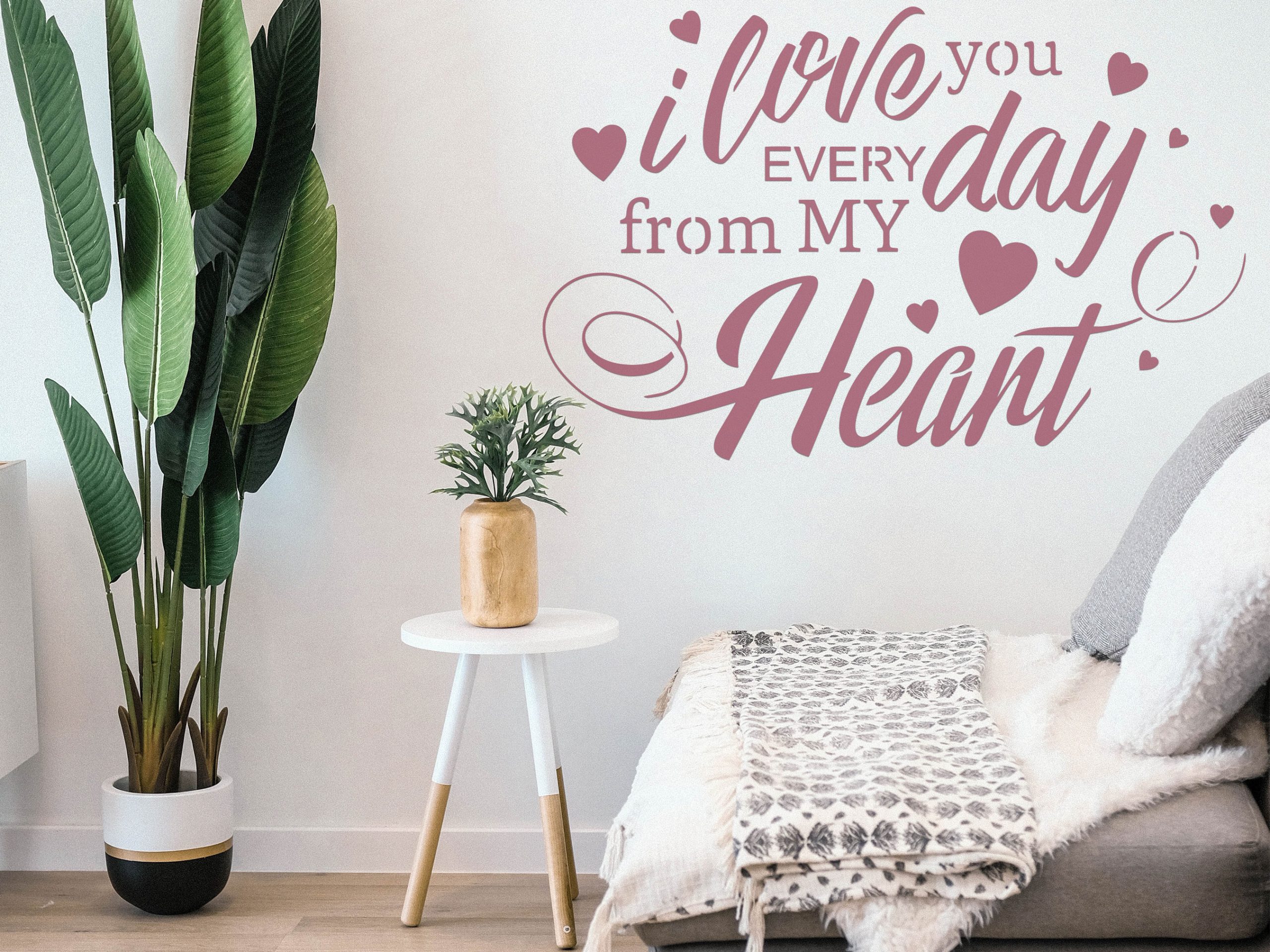 Love You Quote Stencil - Art and Wall Stencil (24"x36") - Walmart.com