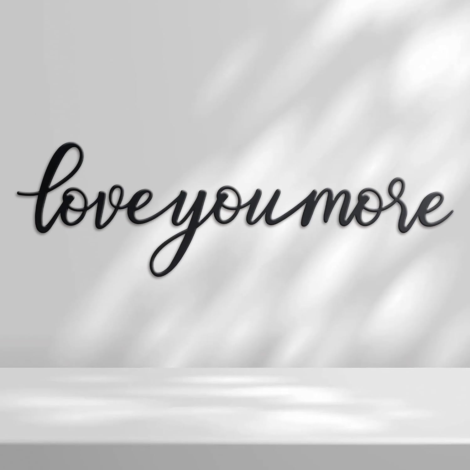 Love You More Wall Art Black Metal Wall Art Decor Metal Letters Love Wall Decor Valentine Gifts ...