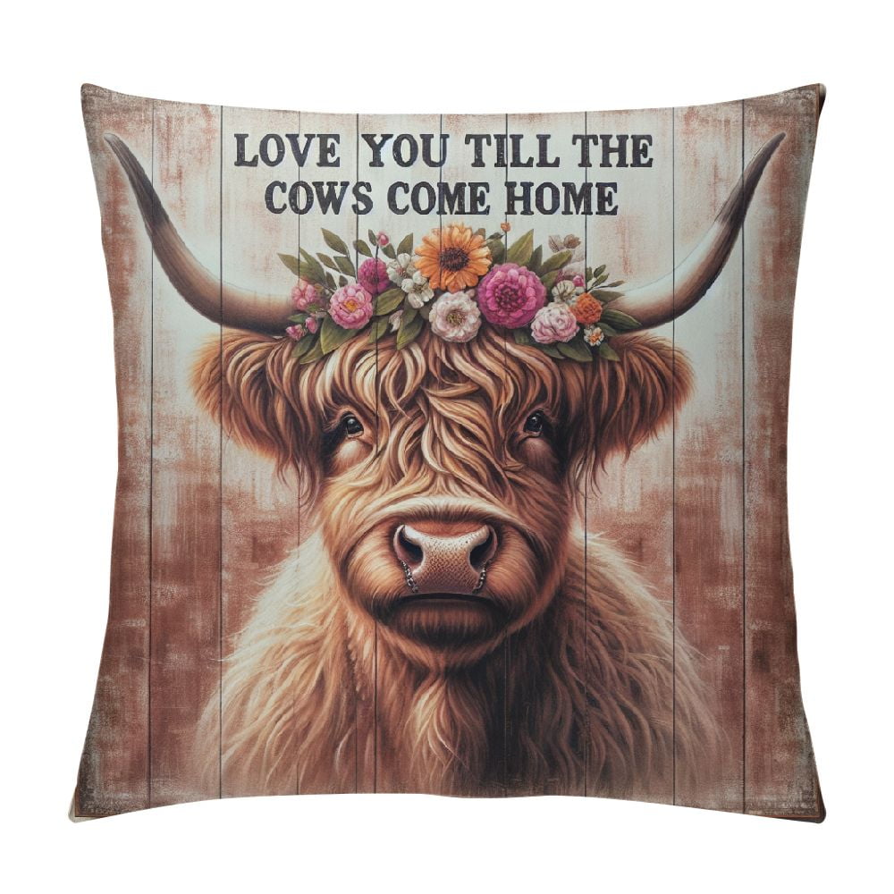 Love You tilthe Cows Come Home Highland Cows Highland Cow Art Farmhouse ...
