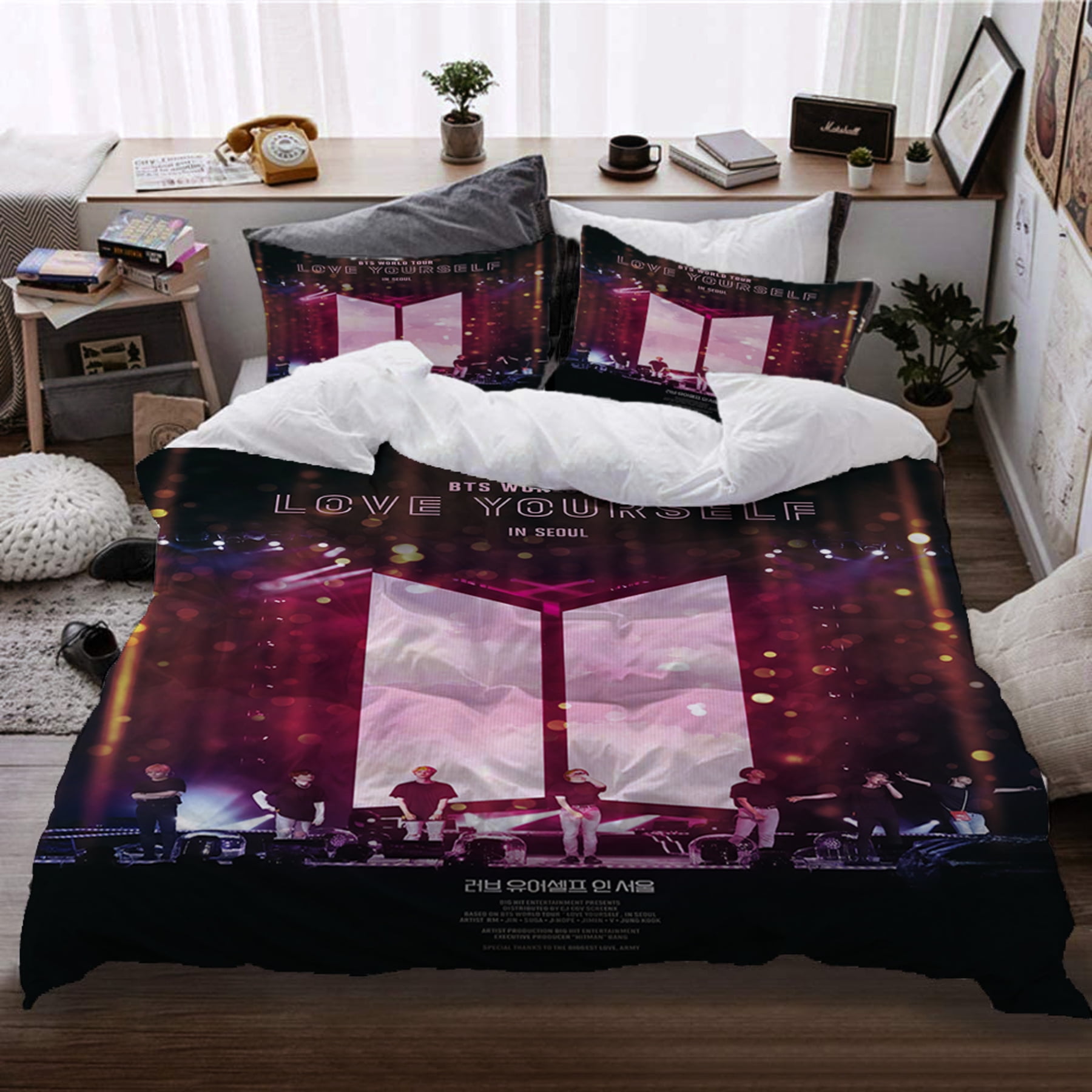 Love Yourself Concert 3-Piece Duvet Cover Set - Vibrant Stage Design ...
