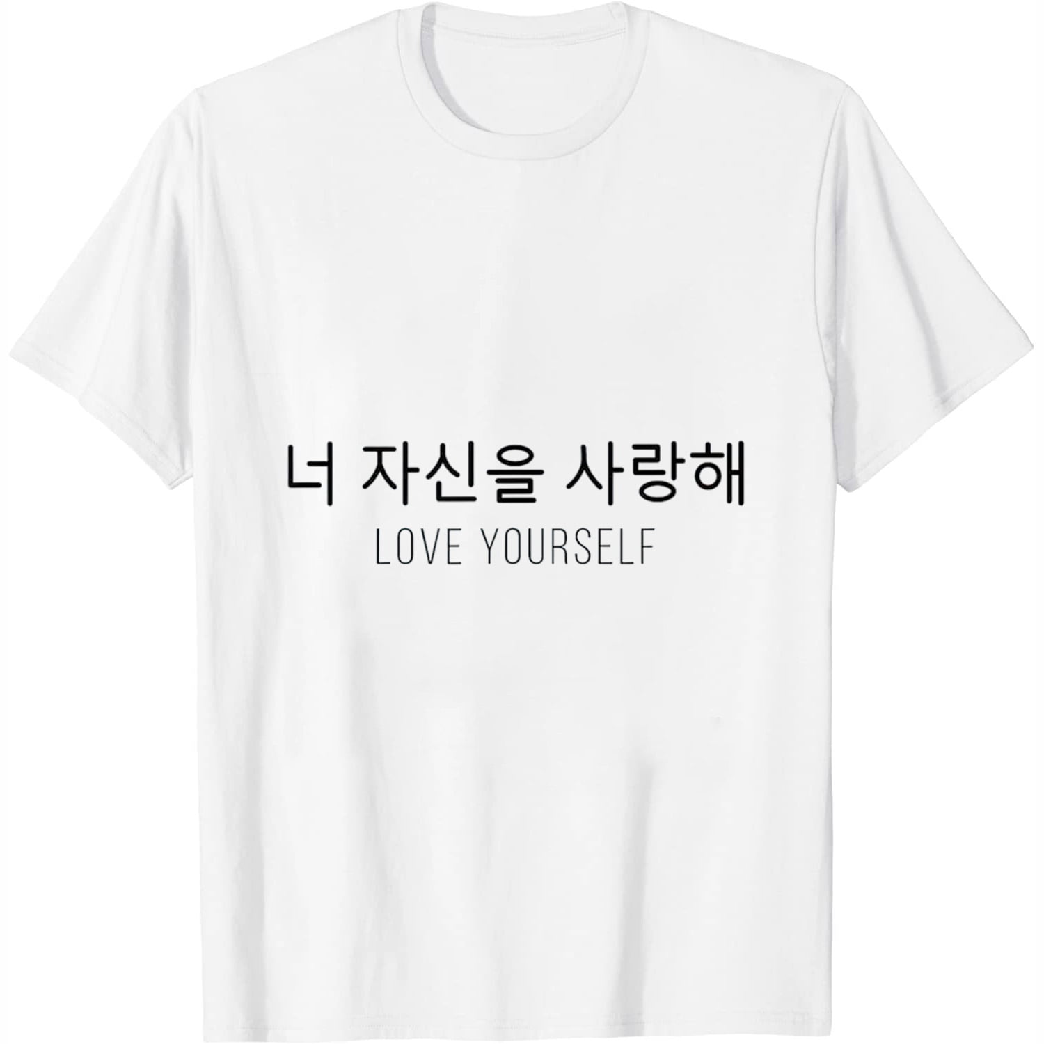 Love Yourself In Korean Kpop Shirt Korean Fashion Aesthetic T Shirt White