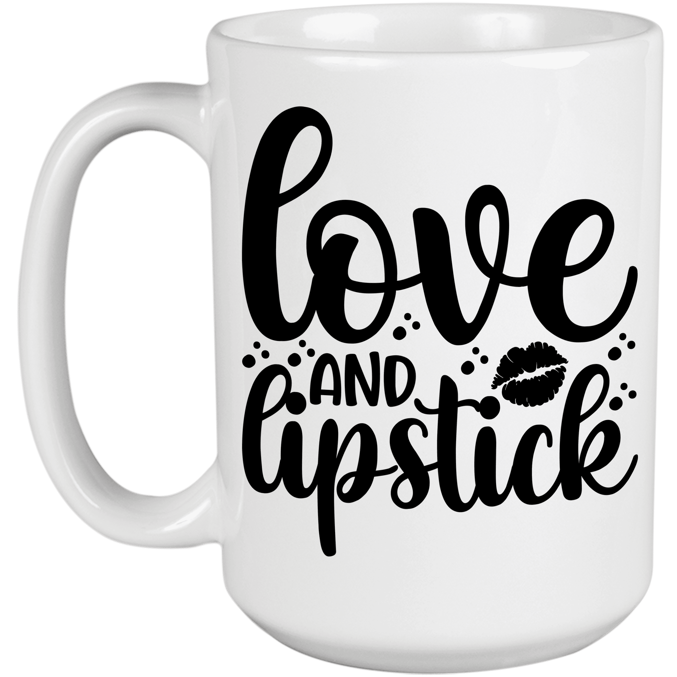 Love and Lipstick with Lips Design - Beauty Themed Merch for Makeup ...