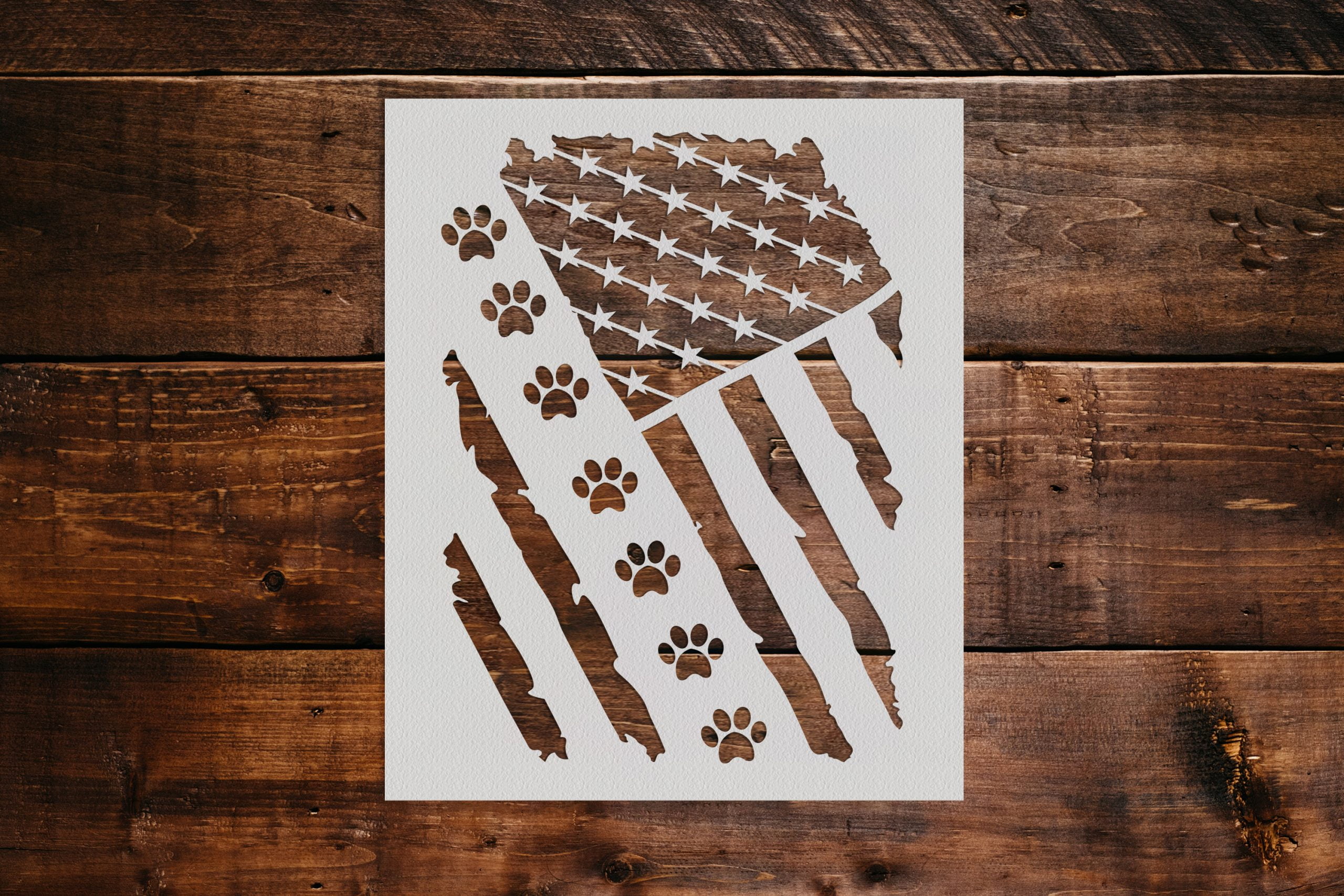 Love and Pet Flag Stencil (12"x18") - Walmart.com