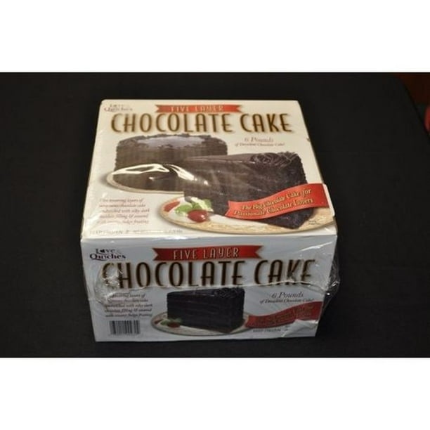 Love and Quiches 5 Layer Colossal Chocolate Cake, 6.75 Pound - 8 per ...