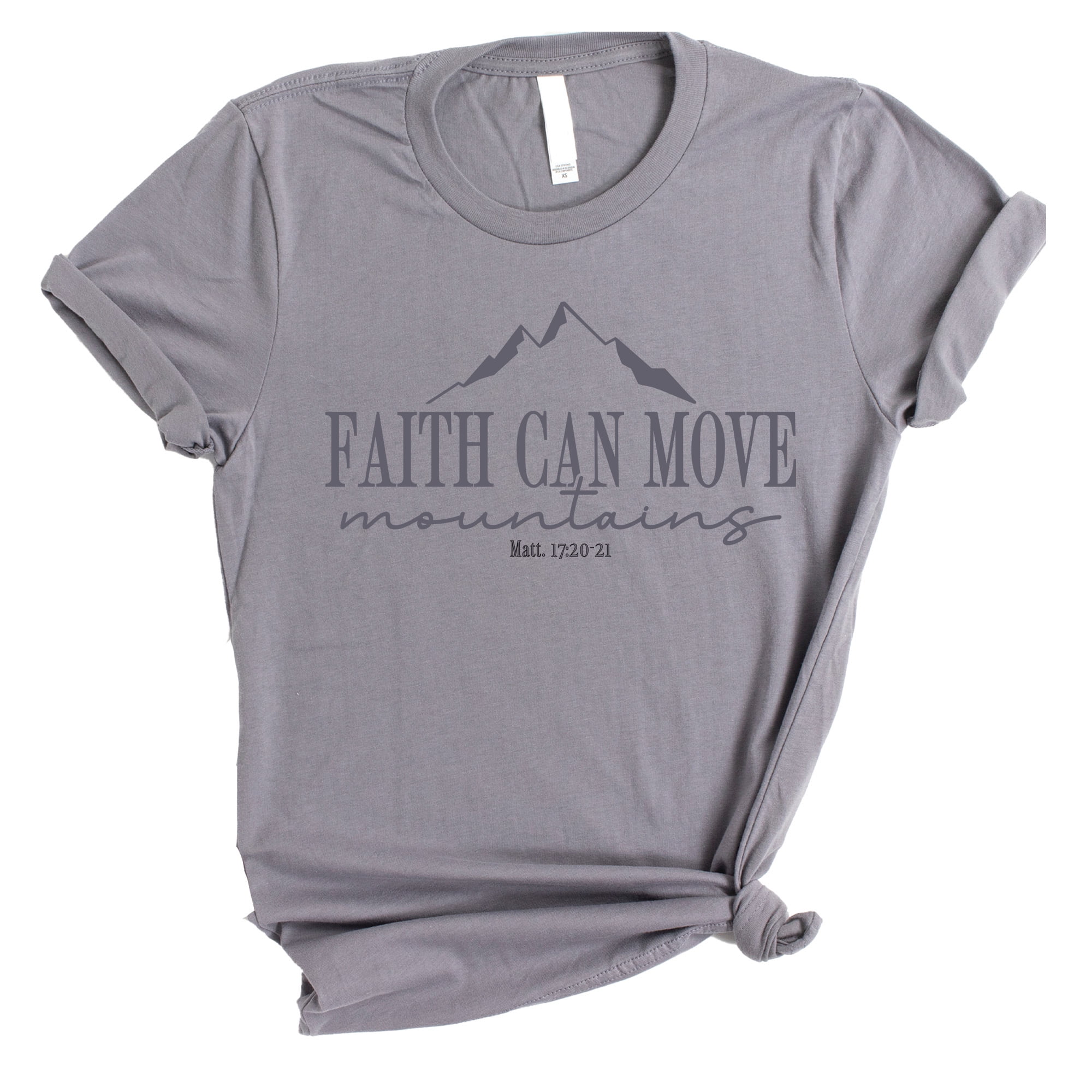 Love in Faith | Faith Can Move Mountains Short Sleeve | Heather Storm ...