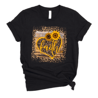 Love in Faith | Faith Sunflower 3/4 Sleeve V-Neck | Christian T-Shirts ...