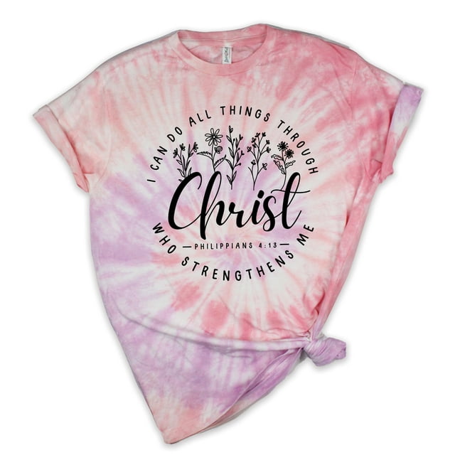 Love in Faith | I Can Do All Things Daisy Short Sleeve | Sweetheart Tie ...