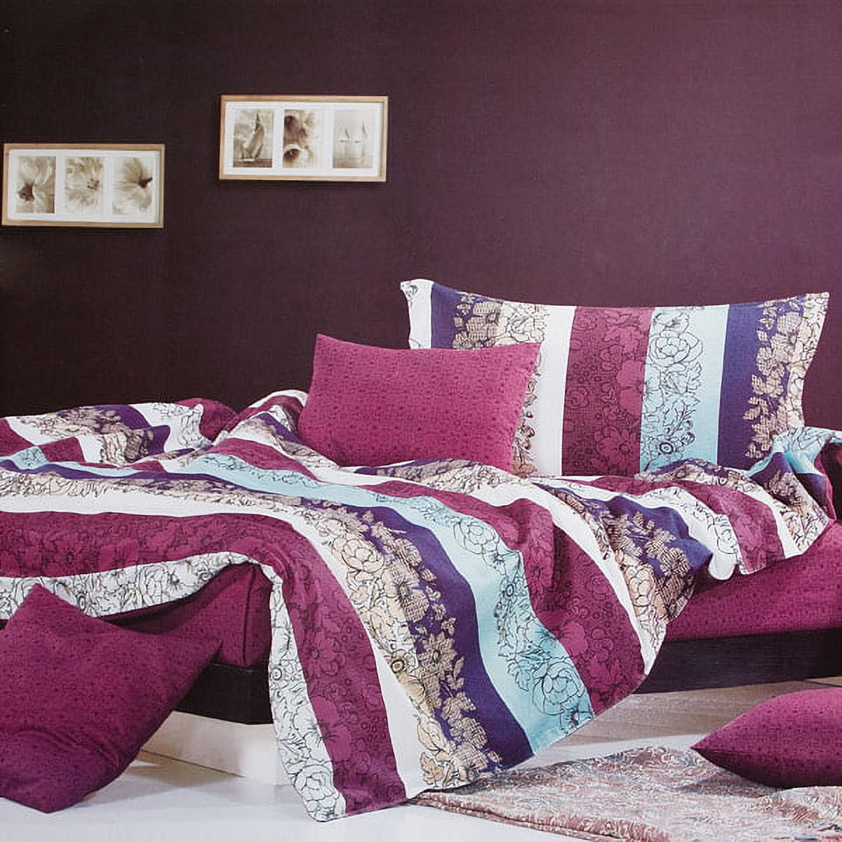 Love in the Rhine Luxury 7PC Bed In A Bag Combo 300GSM (Queen Size) - Walmart.com